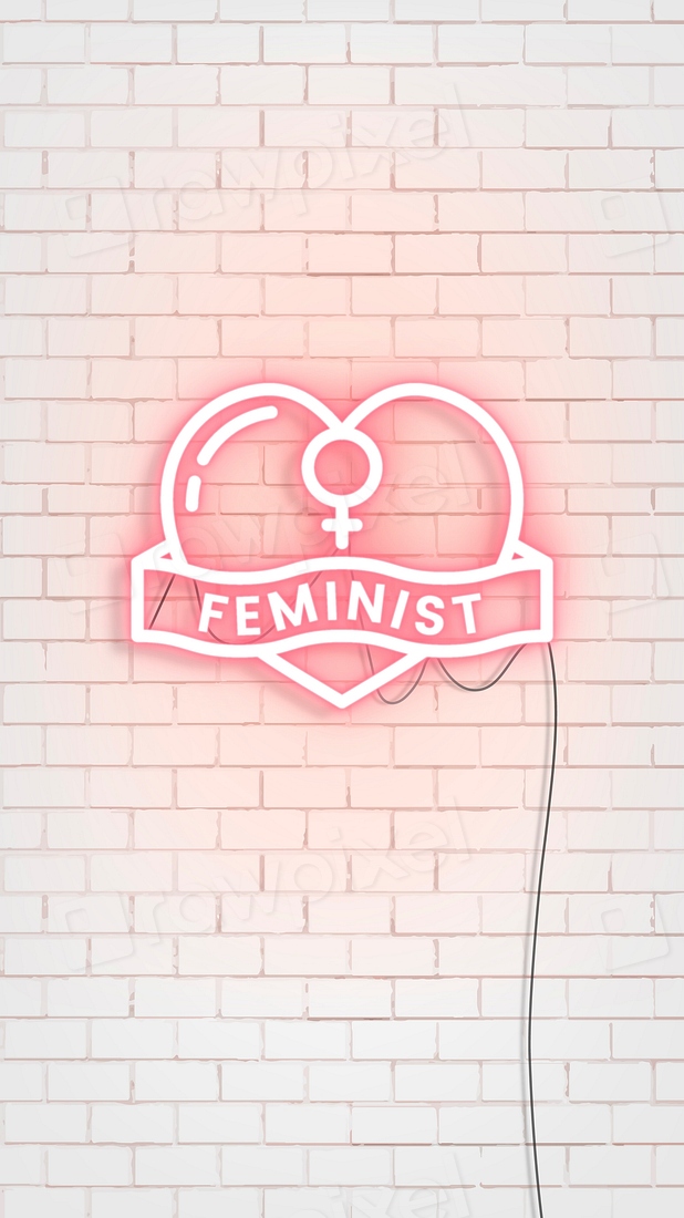 Neon feminist sign design resource | Premium Vector - rawpixel