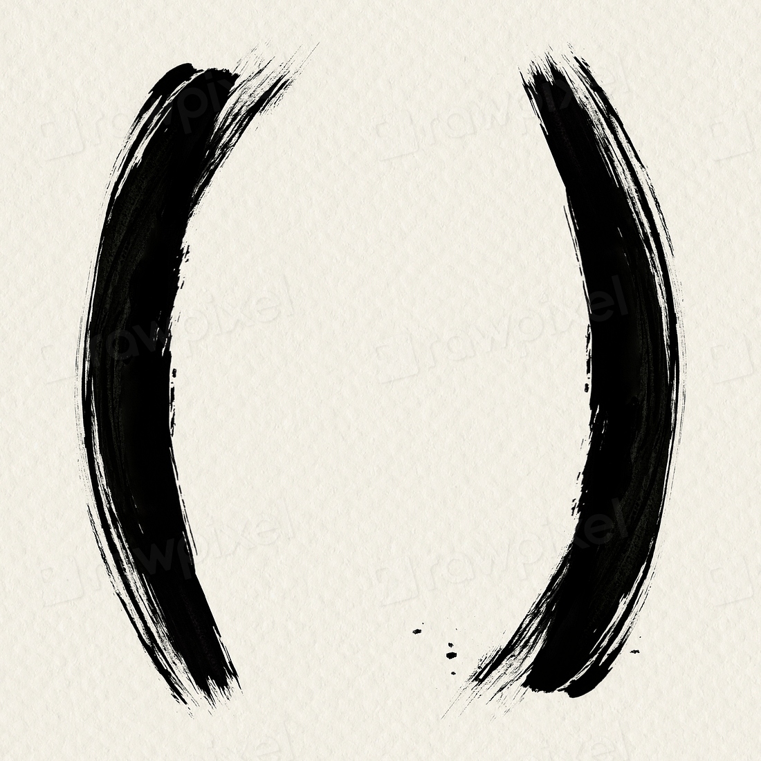 Parentheses sign brush stroke handwritten | Premium PSD - rawpixel