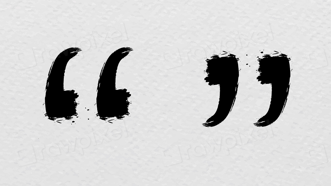 Quotation mark sign brush stroke | Premium Vector - rawpixel