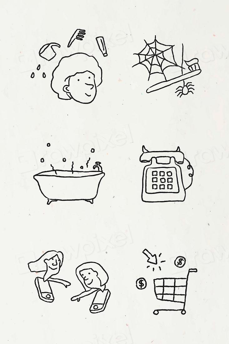 Activities home doodle style vector | Premium Vector - rawpixel