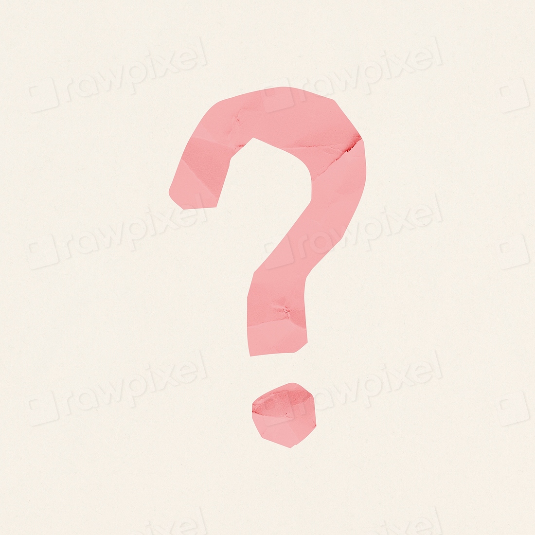 Question mark paper cut symbol | Premium PSD - rawpixel