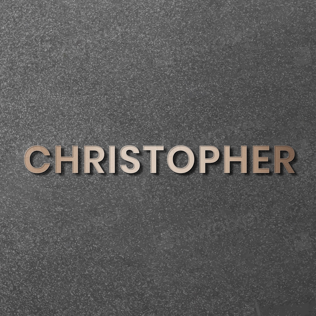 Christopher typography gold design element | Premium Vector - rawpixel