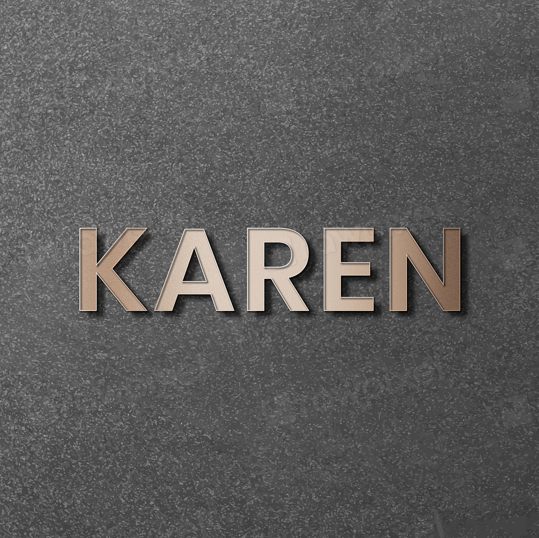 Karen typography gold design element | Premium Vector - rawpixel