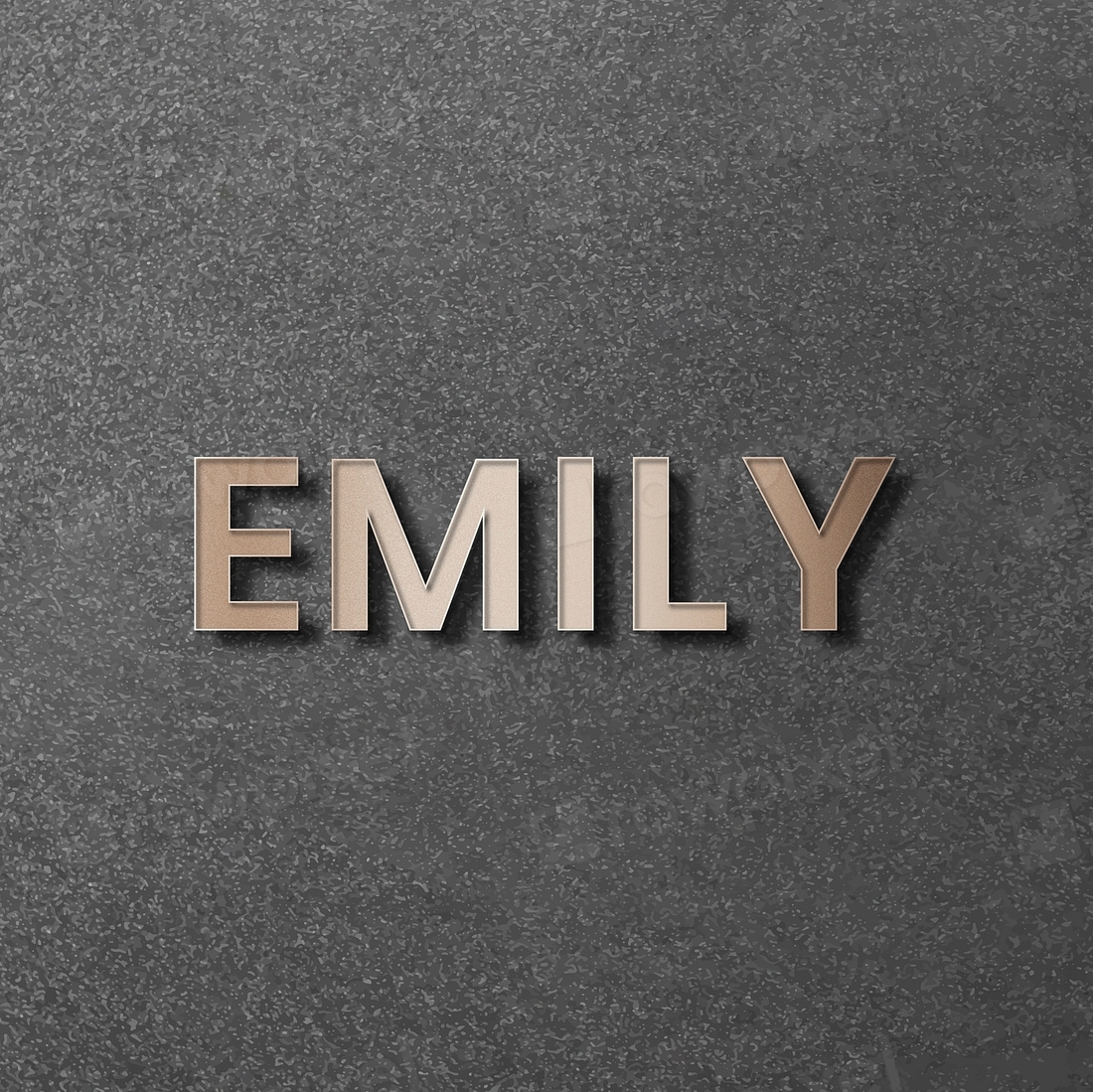 Emily typography gold design element | Free Vector - rawpixel