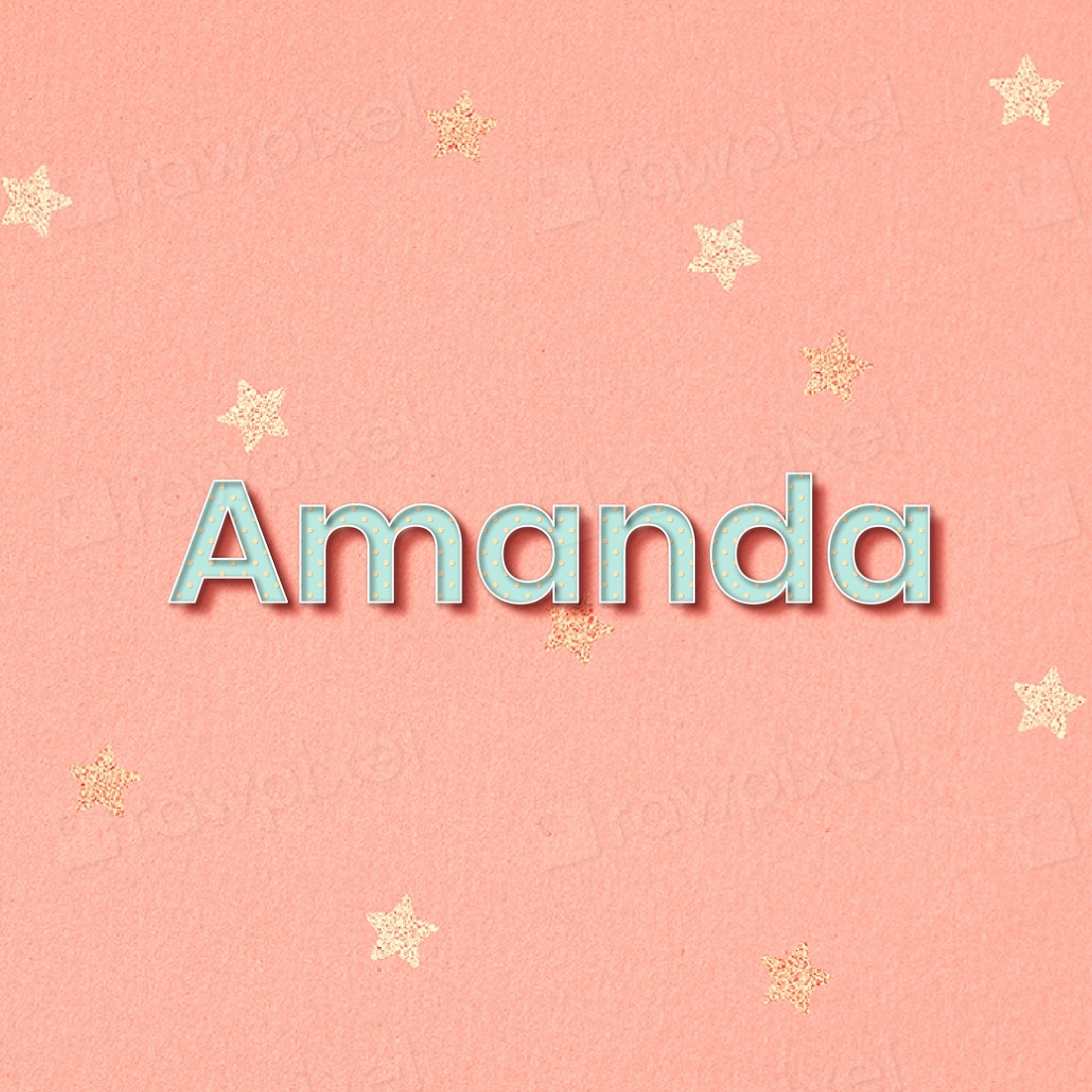 Amanda lettering word art typography | Premium Vector - rawpixel