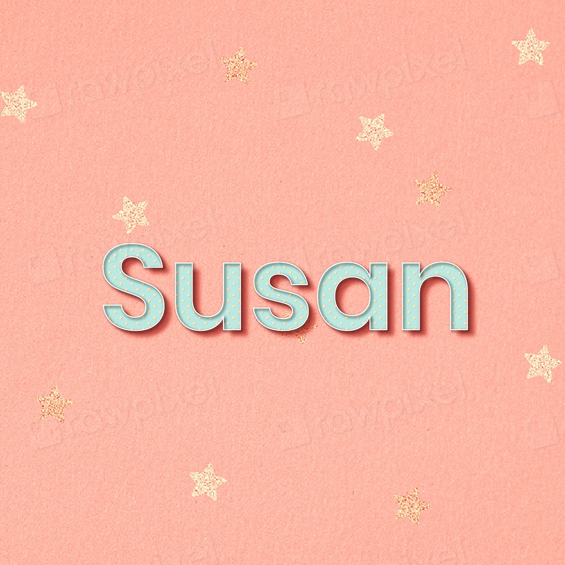 Susan word art pastel typography | Premium Vector - rawpixel