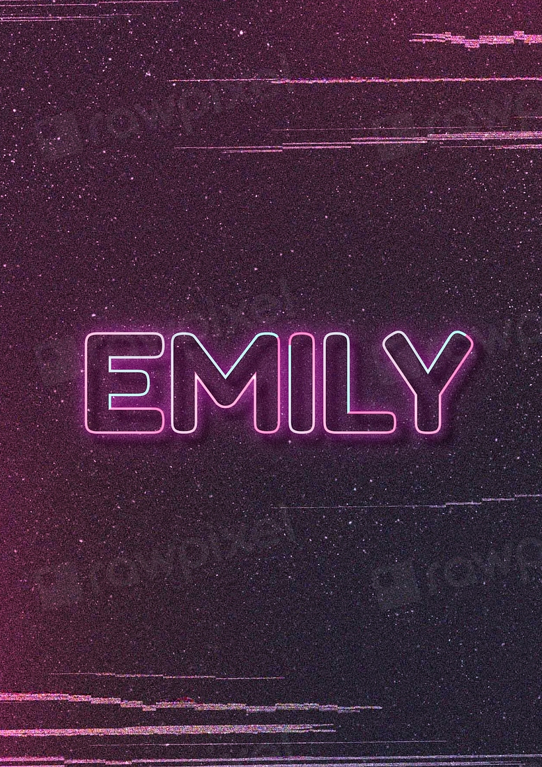 Emily name font block letter | Premium Vector - rawpixel