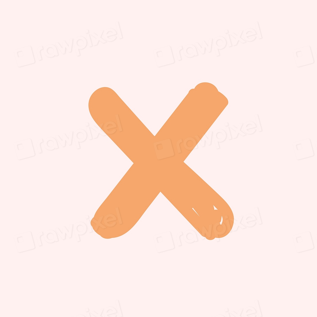 Psd multiplication symbol doodle typography | Premium PSD - rawpixel