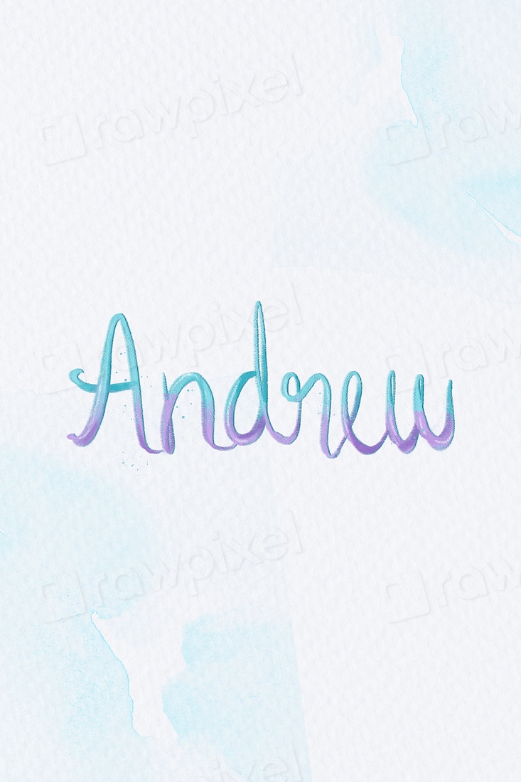 Andrew two tone psd typography | Premium PSD - rawpixel