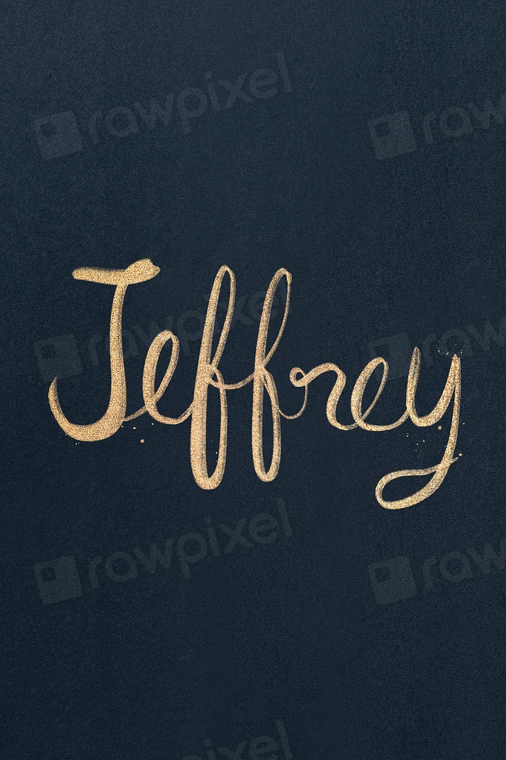 Jeffrey sparkling gold font psd | Premium PSD - rawpixel