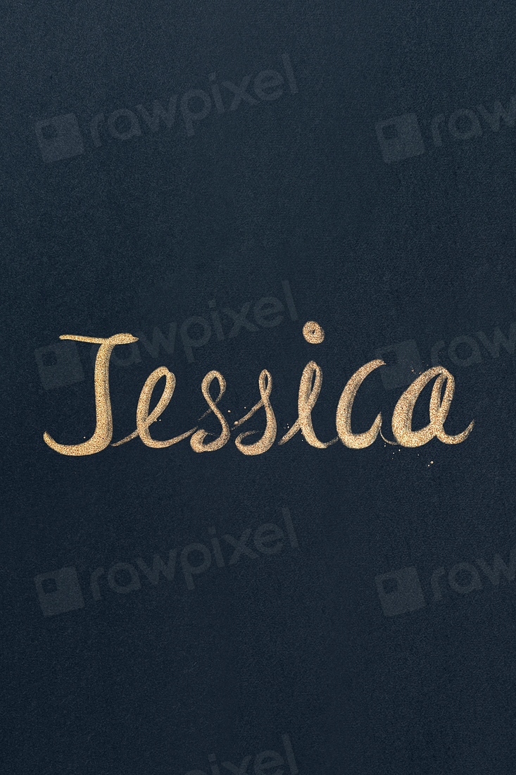 Jessica psd sparkling gold font | Premium PSD - rawpixel