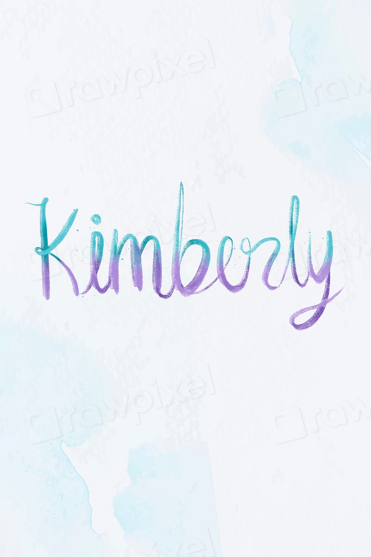 Cursive Kimberly name vector script | Premium Vector - rawpixel