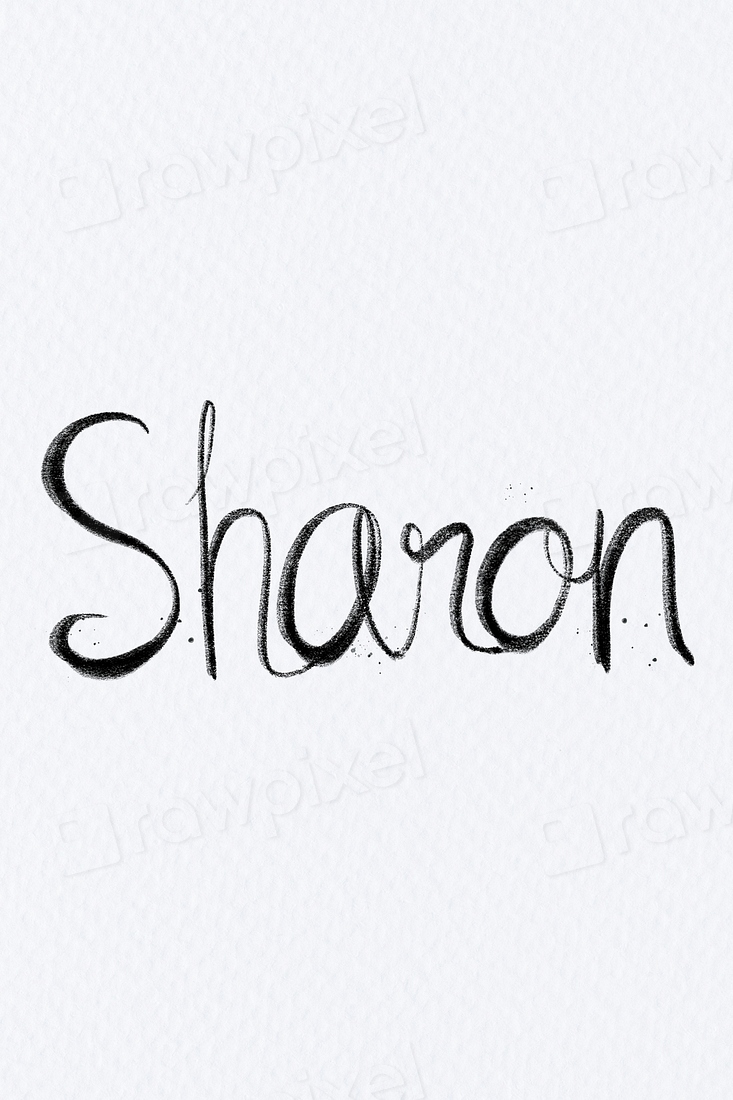 Hand drawn psd Sharon font | Premium PSD - rawpixel