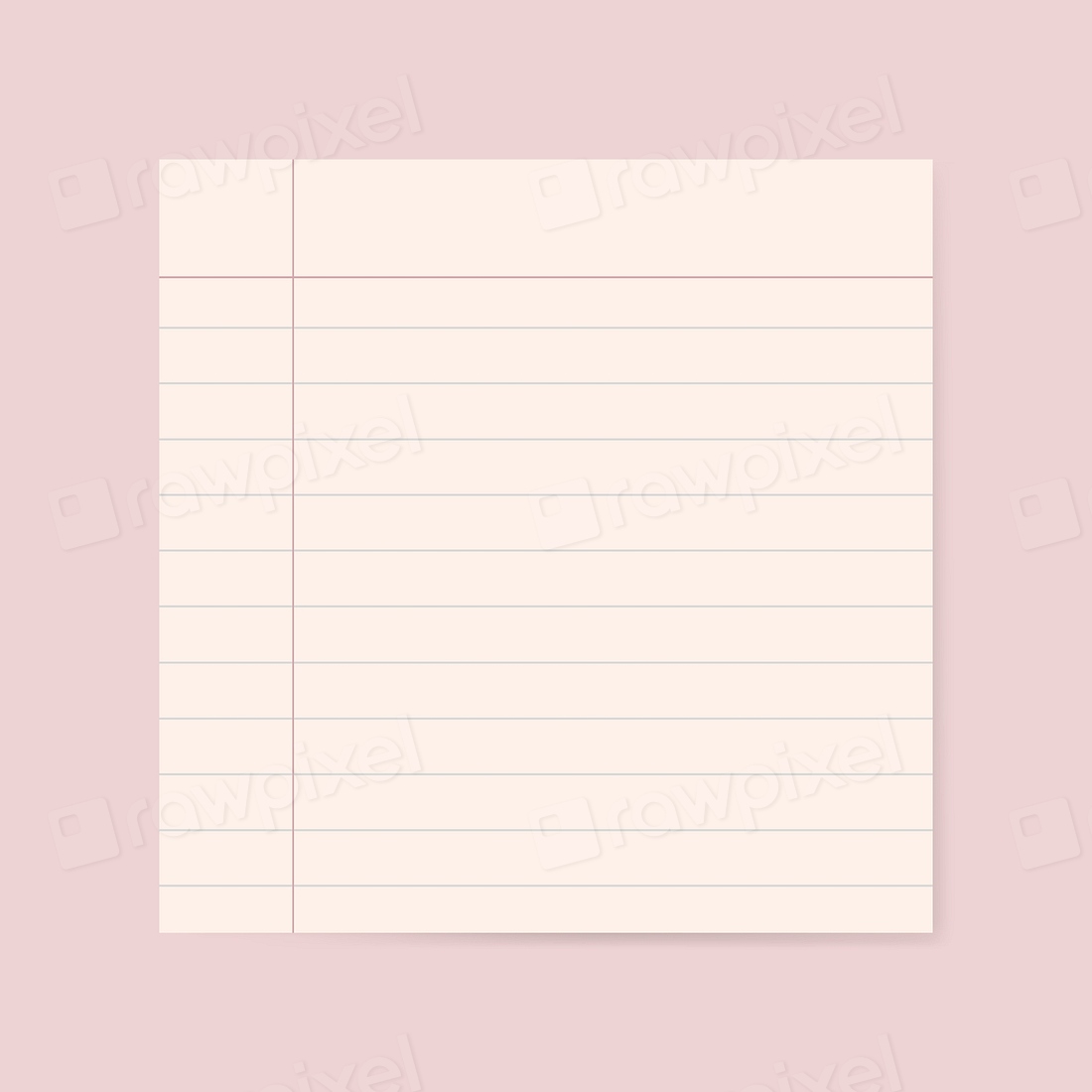 Printable blank lined paper graphic | Premium Photo - rawpixel