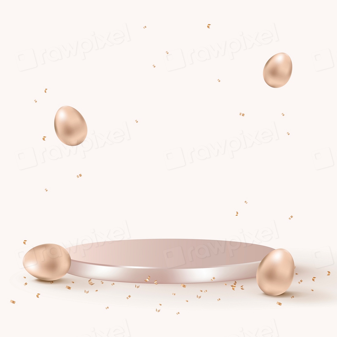 Easter product 3D background rose | Premium Photo - rawpixel