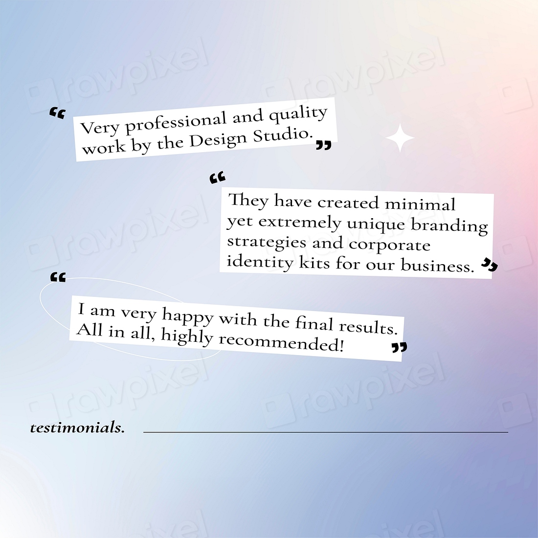 Testimonial background vector with editable | Free Vector Template ...