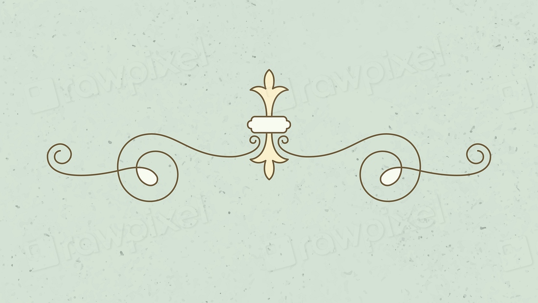 Vintage ornament divider vector yellow | Premium Vector - rawpixel