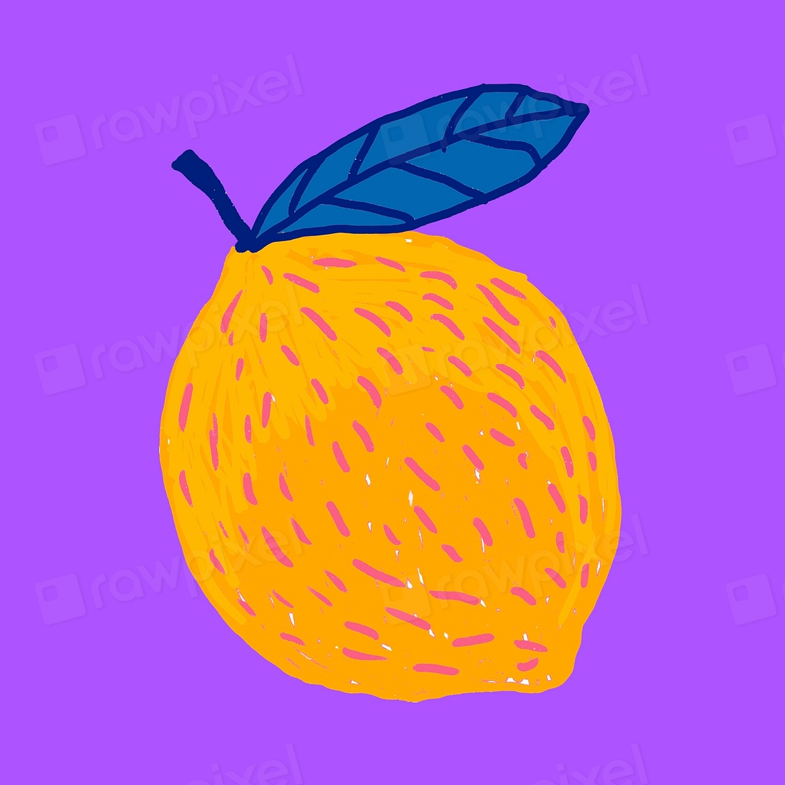 Fruit lemon doodle drawing vector | Free Vector Illustration - rawpixel