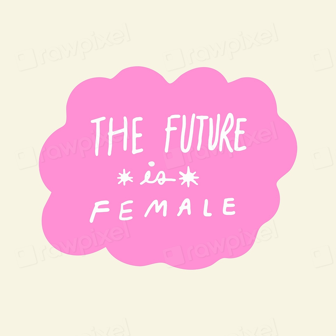 future is female sticker collage | Premium Vector - rawpixel