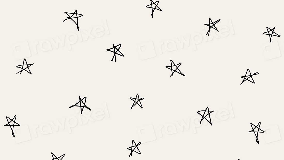 Computer wallpaper, star doodle pattern | Premium Vector - rawpixel