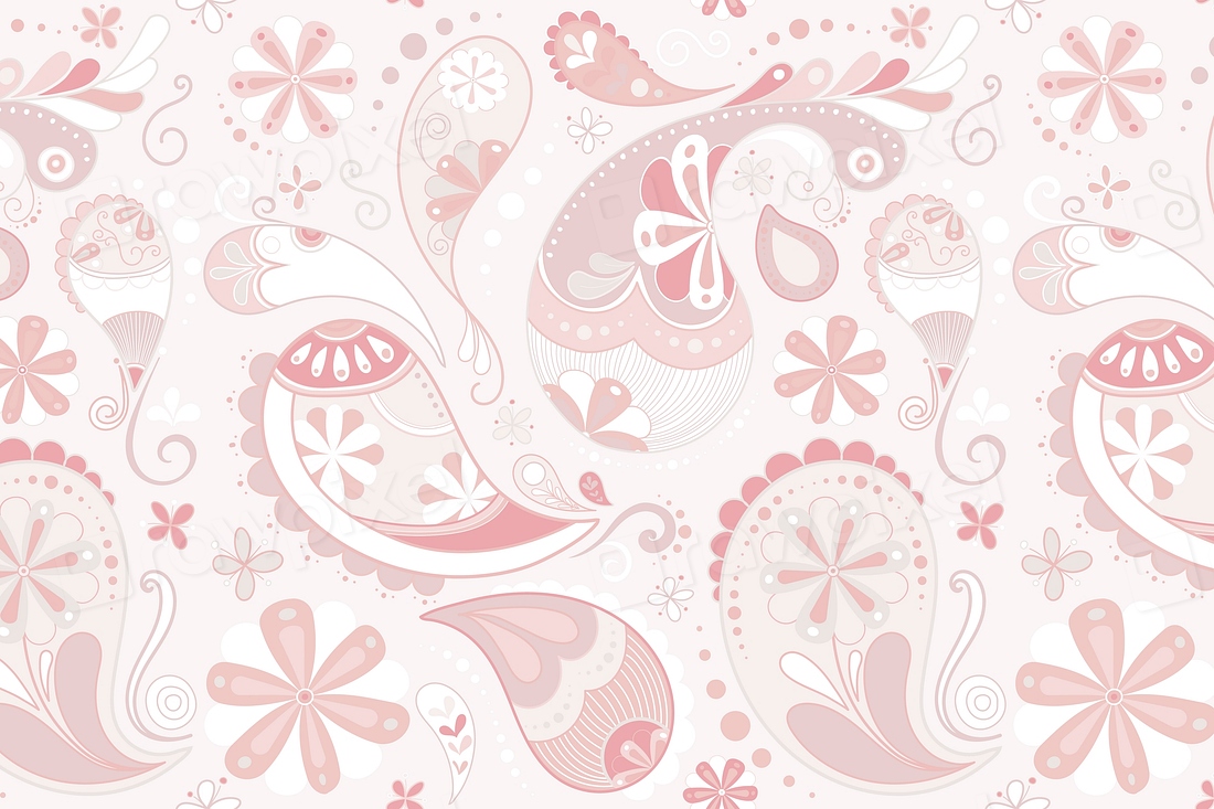 Paisley pastel background, pink feminine | Free Photo - rawpixel