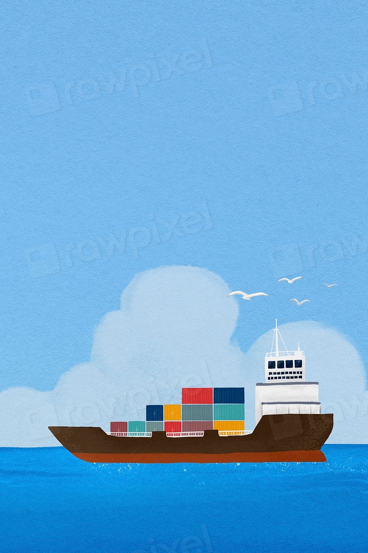 Cargo shipping background, logistics industry | Premium Photo ...