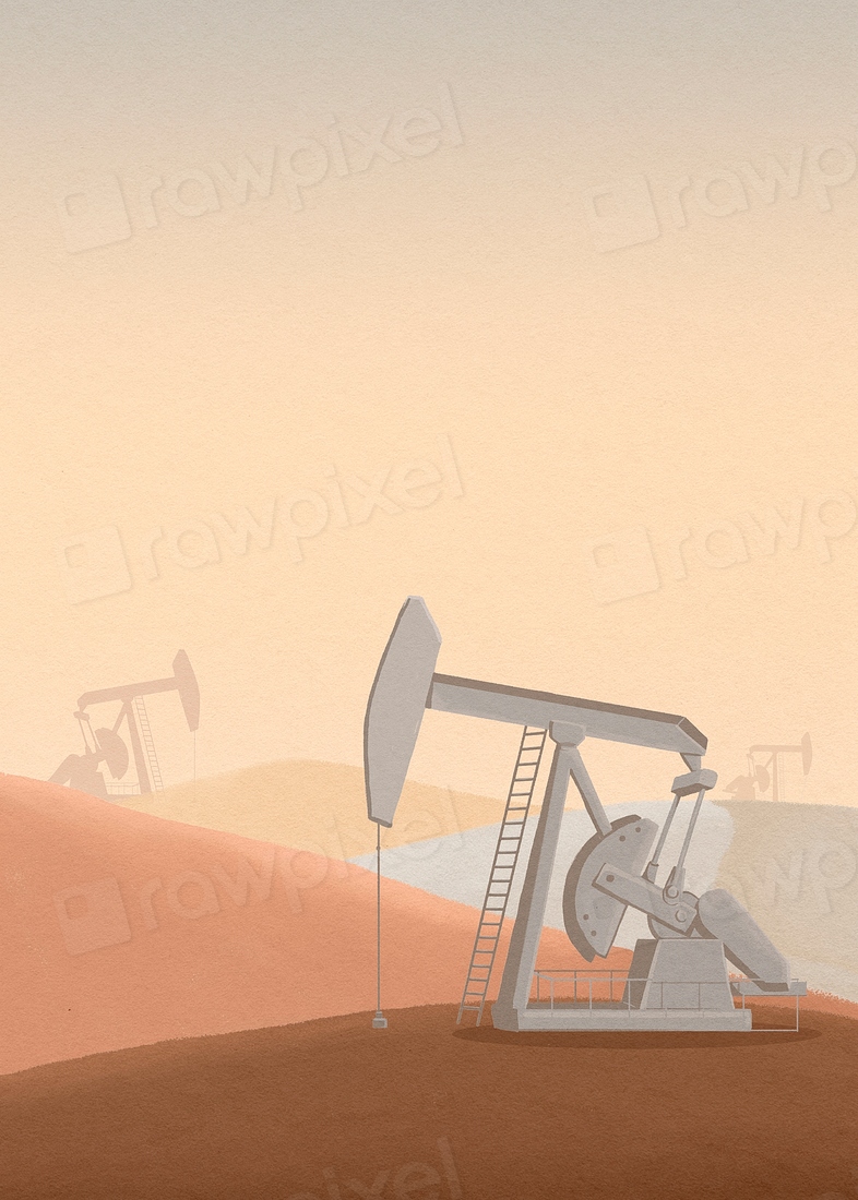 Oil patch background, mountains border | Premium Photo - rawpixel