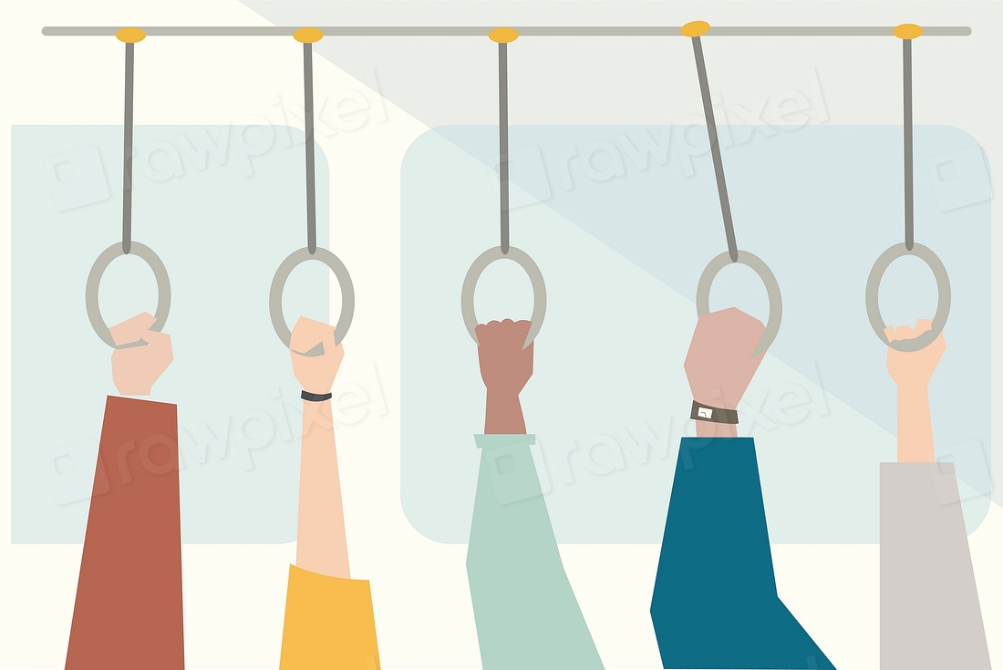 Illustration hands holding bus handle | Premium Vector - rawpixel