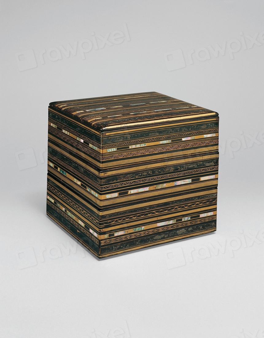 black lacquer box made three | Free Photo - rawpixel