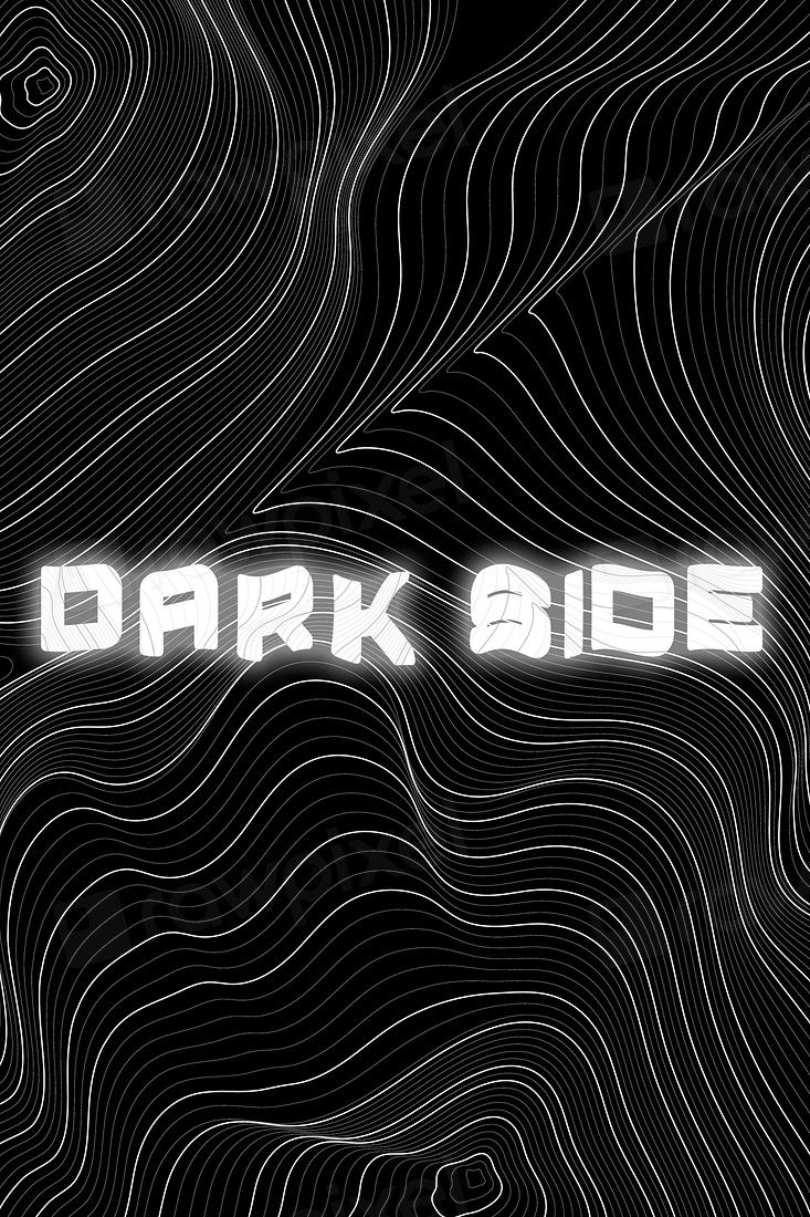 White neon dark side word | Free Photo - rawpixel