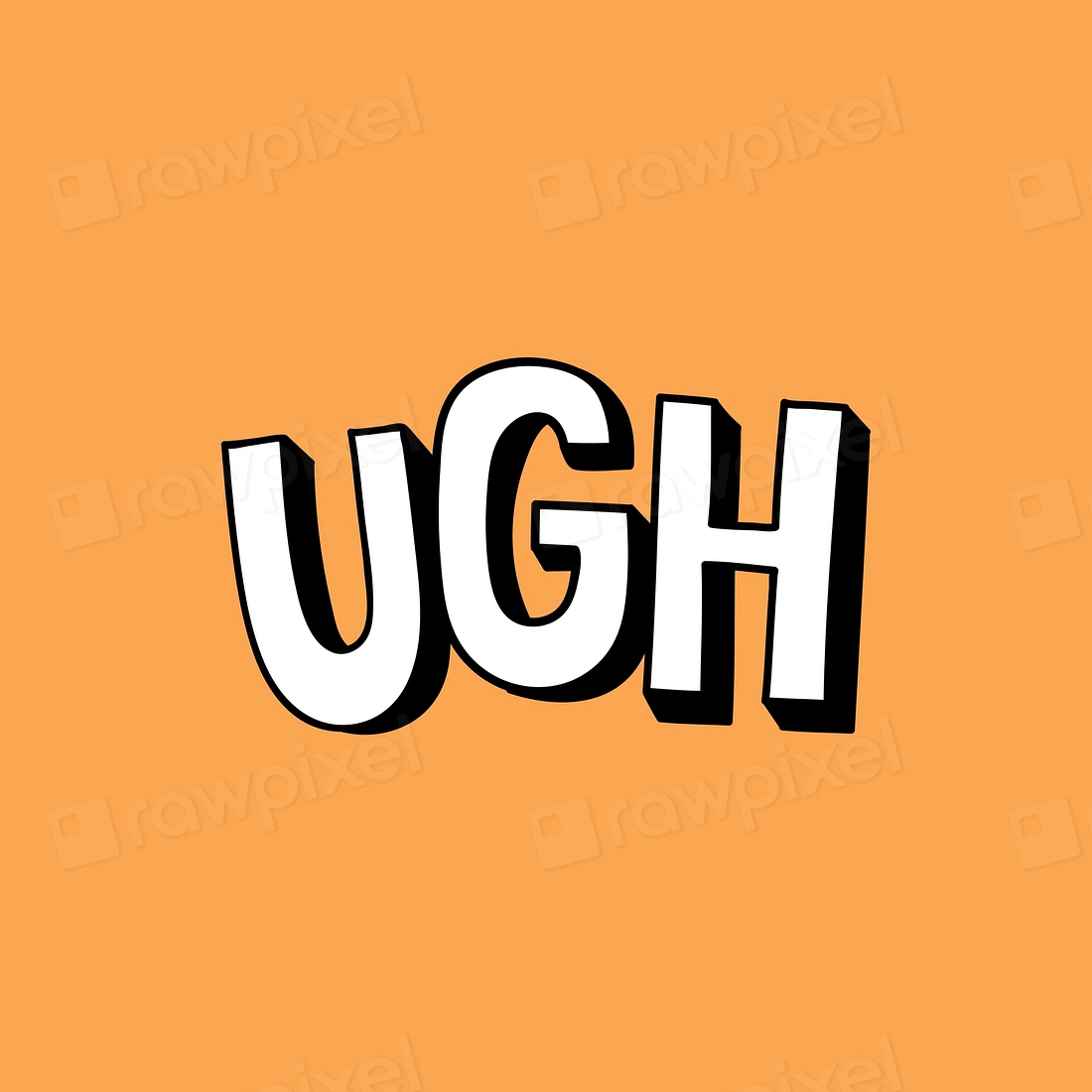 Vector Ugh interjection word comic | Premium Vector - rawpixel