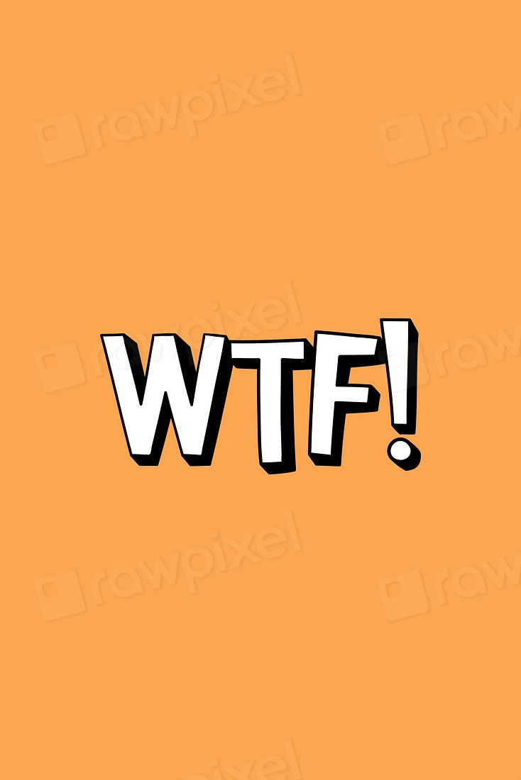 Wtf! vector word bold font | Premium Vector - rawpixel