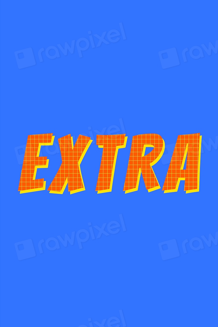 Extra colorful funky typography vector | Free Vector - rawpixel
