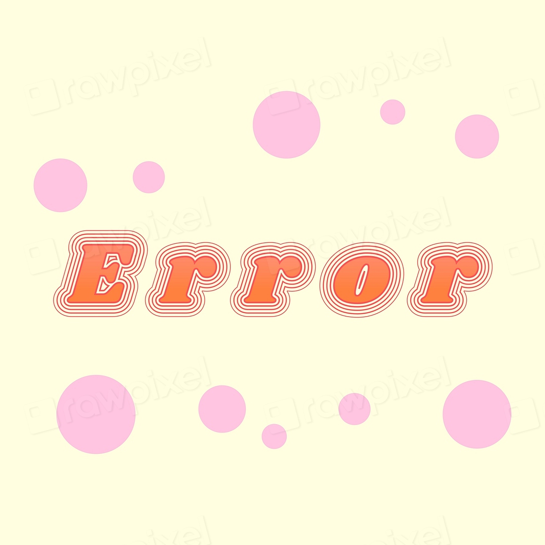 Error retro font typography vector | Premium Vector - rawpixel