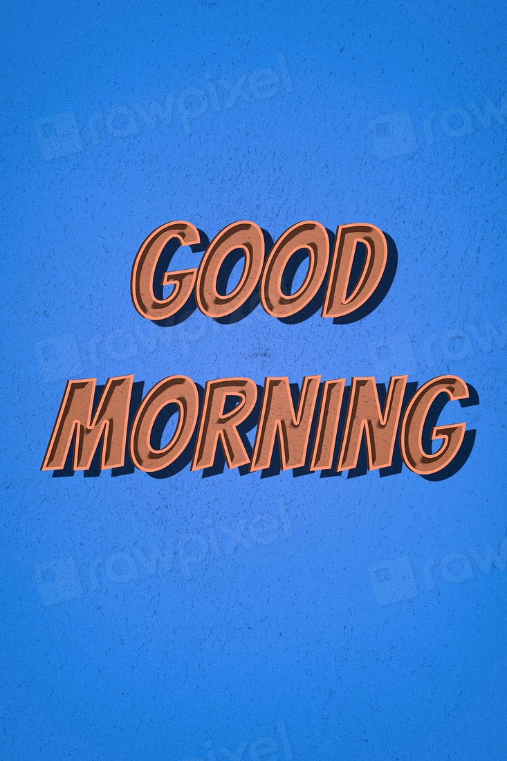 Good morning retro style shadow | Free Photo - rawpixel