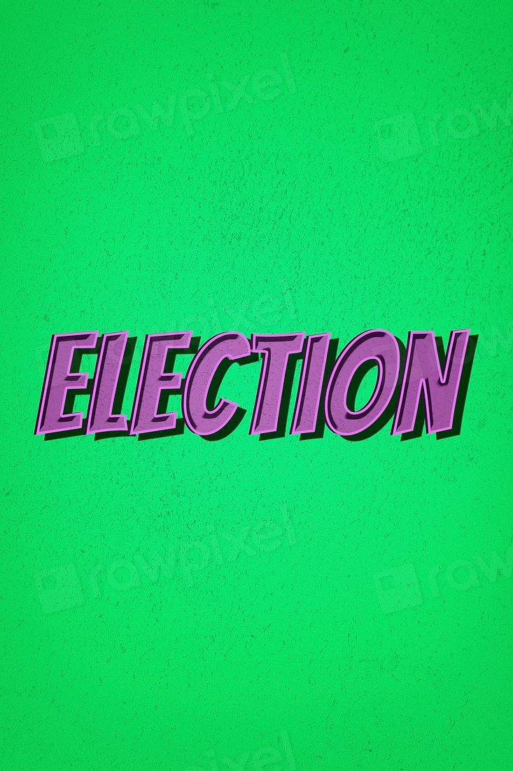 Election word comic style typography | Free Photo - rawpixel
