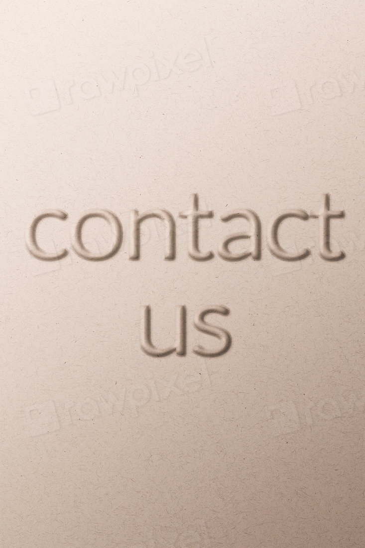 Contact us message emboss typography | Free Photo - rawpixel