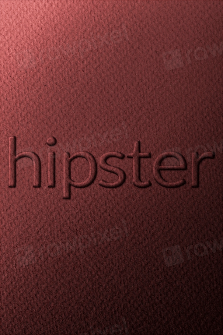 Hipster word emboss typography paper | Free Photo - rawpixel