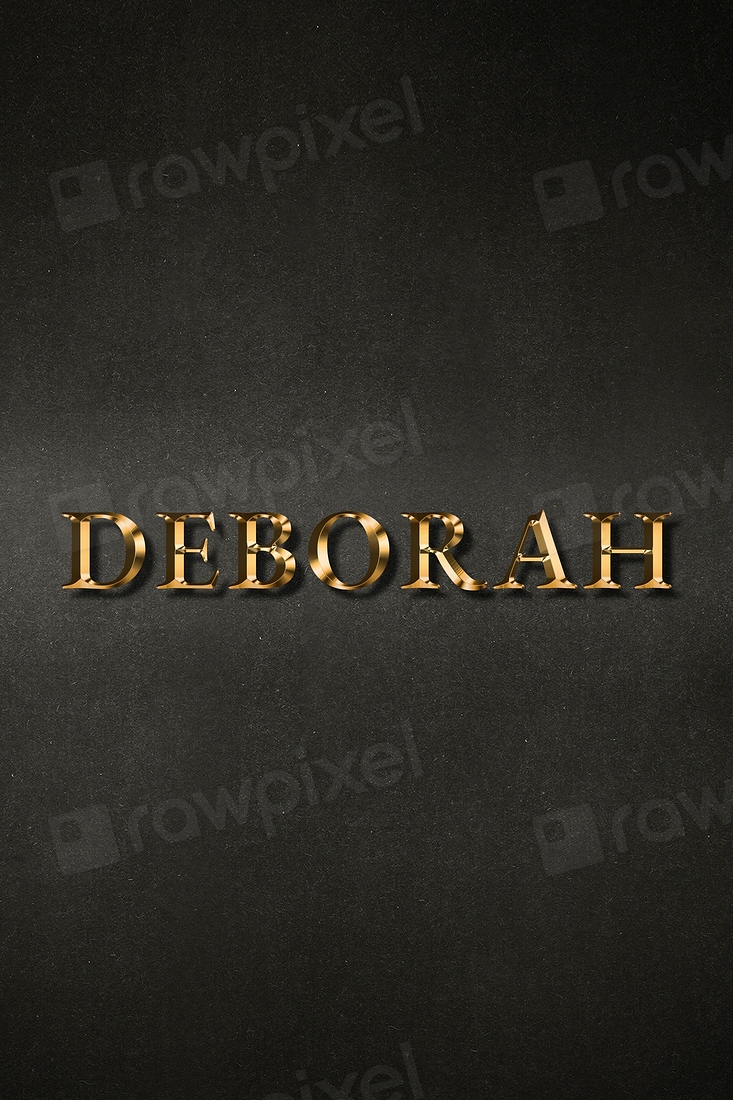 Deborah typography gold effect design | Free Photo - rawpixel