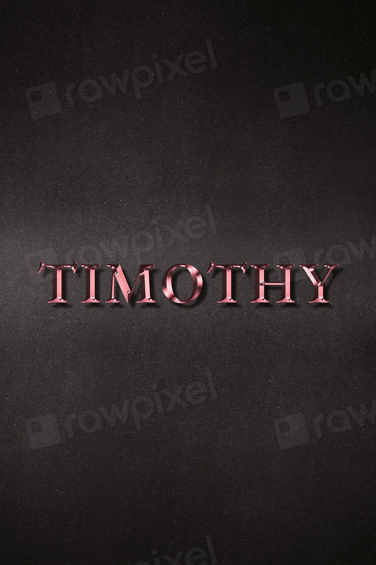 Timothy typography metallic rose gold | Free Photo - rawpixel