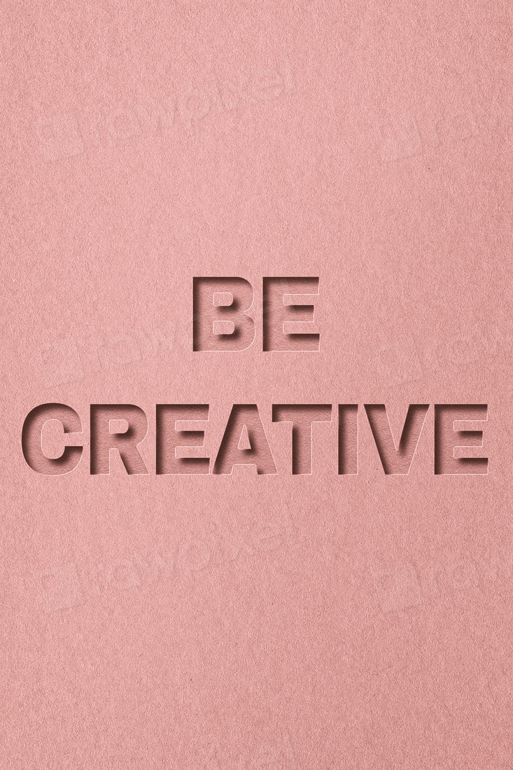 Be creative word paper cut | Free Photo - rawpixel