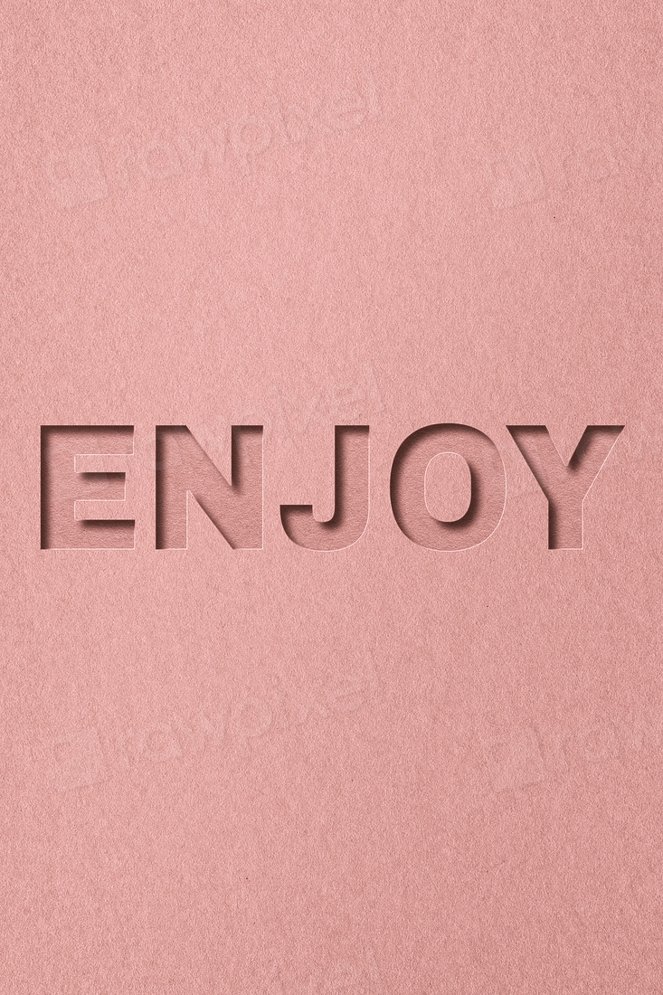 Enjoy lettering paper cut font | Free Photo - rawpixel