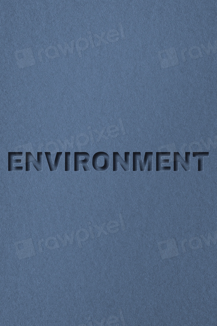 Environment text paper cut font | Free Photo - rawpixel