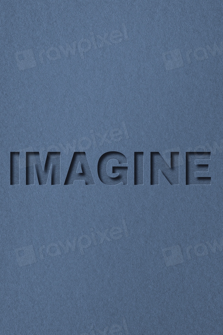 Imagine 3d paper cut font | Free Photo - rawpixel