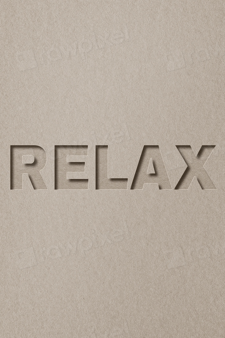 Relax word paper cut font | Free Photo - rawpixel