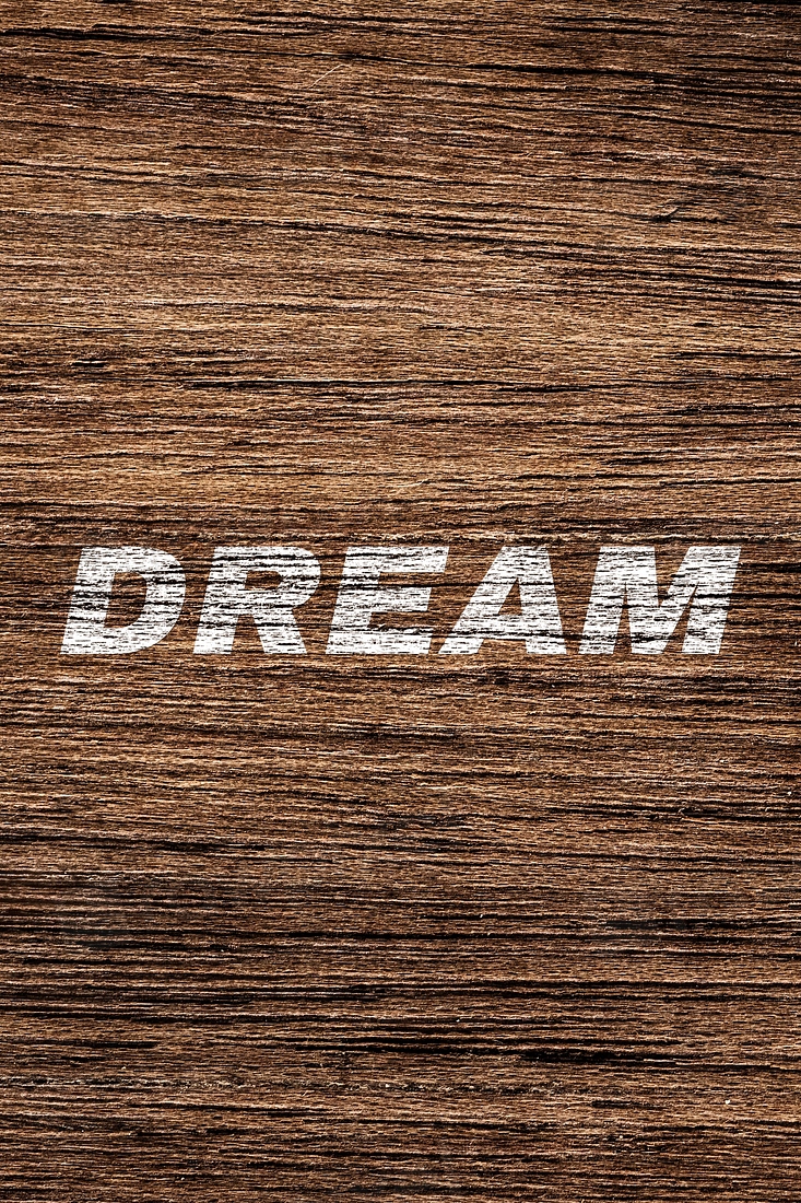 Bold italic dream text wood | Free Photo - rawpixel