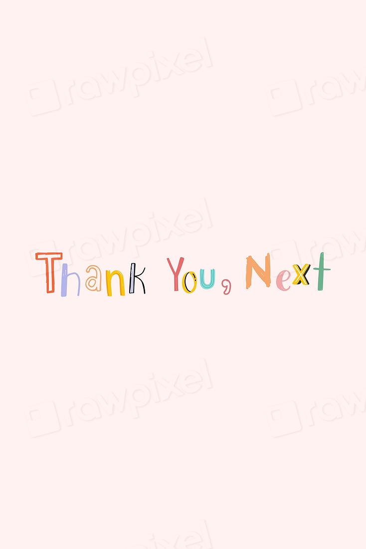 Thank you, Next vector text | Premium Vector - rawpixel