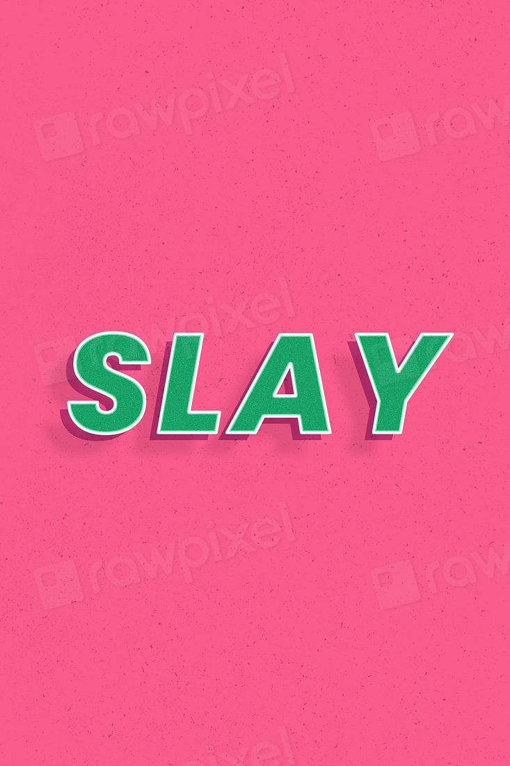 Retro slay word bold text | Free Photo - rawpixel