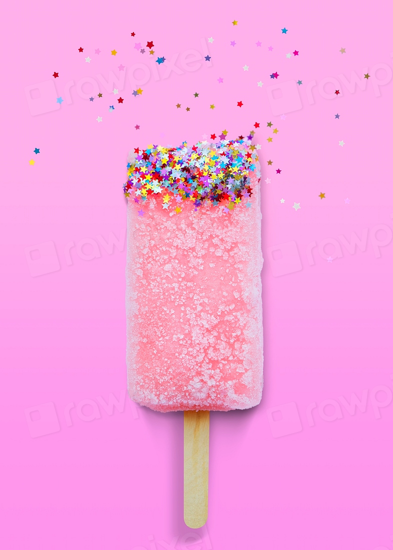 Pink ice pop, summer food | Free Photo - rawpixel