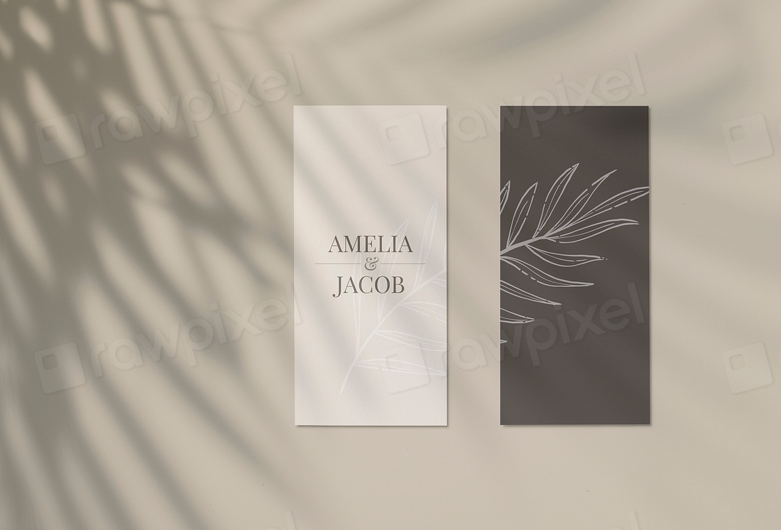 Leaf menu card mockup design | Premium PSD Mockup - rawpixel